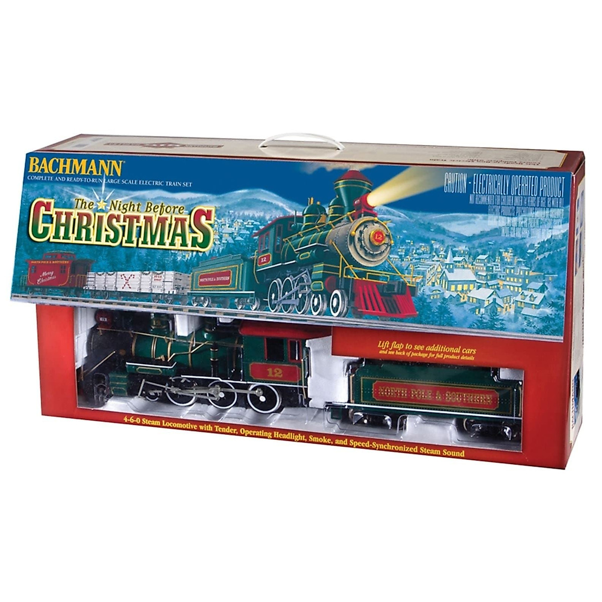 Bachmann Trains - Night Before Christmas Ready To Run Electric Train Set - Large "G" Scale