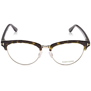 Tom Ford Oval Eyeglasses TF5471 052 Dark Havana/Gold 53mm FT5471