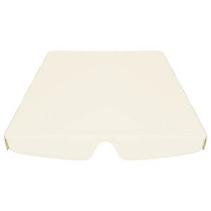 Gecheer Replacement Canopy Top Cover for Garden Swing 97.6" x 73.2", Replacement Fabric for Awning Sun Shade Shelter Awning Cover, Outdoor Patio Canopy Sunsetter Top Cover - Cream