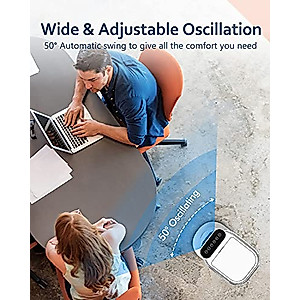 Evaporative Air Cooler, 41” Portable Air Cooling Fan with Top & Bottom Water Refilling, 3 Speeds 3 Modes, 4 Ice Packs, 12H Timer, 1.3 Gal Water Tank, 50° Oscillation for Room Indoor, Remote Control