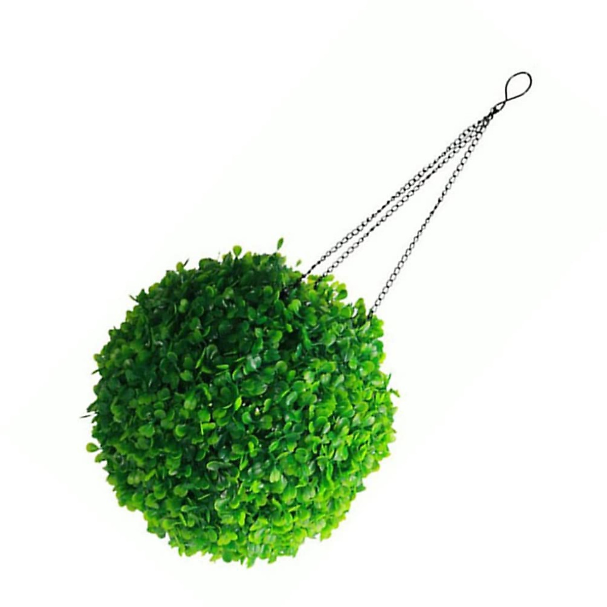 Beaupretty Solar Grass Ball Light Decorative Grass Balls Green Solar Lights Outdoor Artificial Topiary Plant Round Grass Flower Garland Decorations Garden Solar Lamp Warm White Plastic Lob