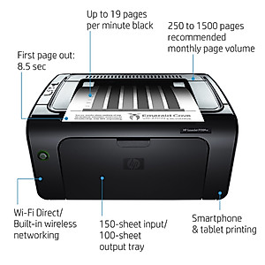 HP Laserjet Pro P1109w Monochrome Printer, (CE662A)
