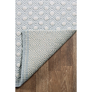 Erin Gates by Momeni Langdon Windsor Blue Hand Woven Wool Area Rug 5' X 8' (LANGDLGD-2BLU5080)