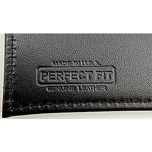 Perfect Fit Shield Wallets 5 Point Star Florida Sheriff Five-Point Star Badge Style Hidden Badge Wallet Leather (Cutout PF-185) Black