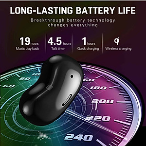 UrbanX Street Buds Live True Wireless Earbud Headphones for Samsung Galaxy S21 Ultra 5G - Wireless Earbuds w/Active Noise Cancelling - (US Version with Warranty) - Black