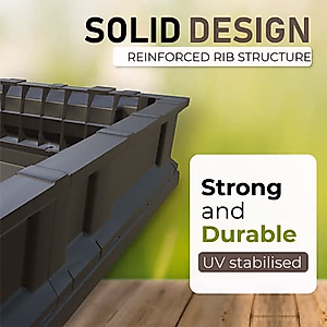 Vegepod - Raised Garden Bed - Self Watering Container Garden Kit with Protective Cover, Easily Elevated to Waist Height, 10 Years Warranty (Large)