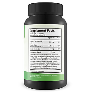 Pro Pancreas Cleanse/Revitalizer - Support Pancreas and Blood Health - Antioxidant Green Tea Pancreas Cleanse and Detox - Support Healthy Pancreas Function - Contains Vitamin D, Vitamin C, & Turmeric