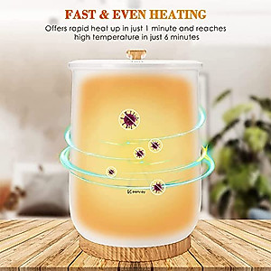 Keenray Bucket Towel Warmers, Luxury Towel Warmer, Large Towel Warmer for Bathroom, Auto Shut Off, Fits Up to Two 40"X70" Oversized Towels, Bathrobes, Blankets, PJ's and More, White, CL1