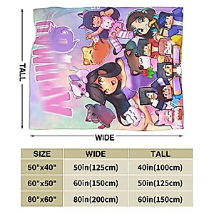 Fleece Blanket Throw All Season Lightweight Throw Blankets for Office Company Home Couch Bed Sofa 3-60"x50"