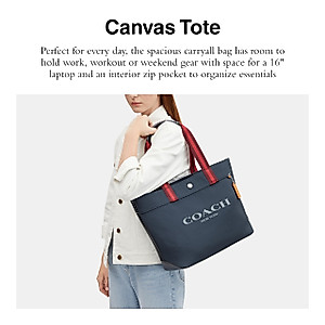 COACH Canvas Tote, Denim Multi