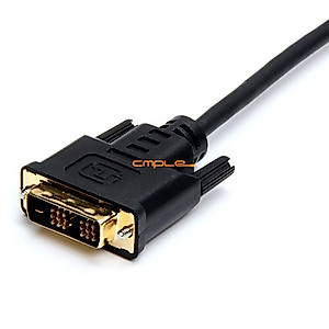 CMPLE - HDMI to DVI Adapter Cable Bi Directional High Speed Monitor Cable for PC Laptop HDTV Projector - 1.5 feet