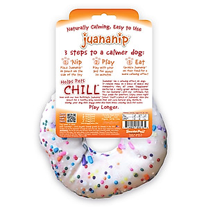 Doggijuana | Refillable Catnip Dog Toy | Naturally Calming | Catnip Grown in The USA (Donut)