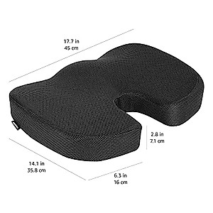 Amazon Basics Memory Foam Seat Cushion for Office Chair