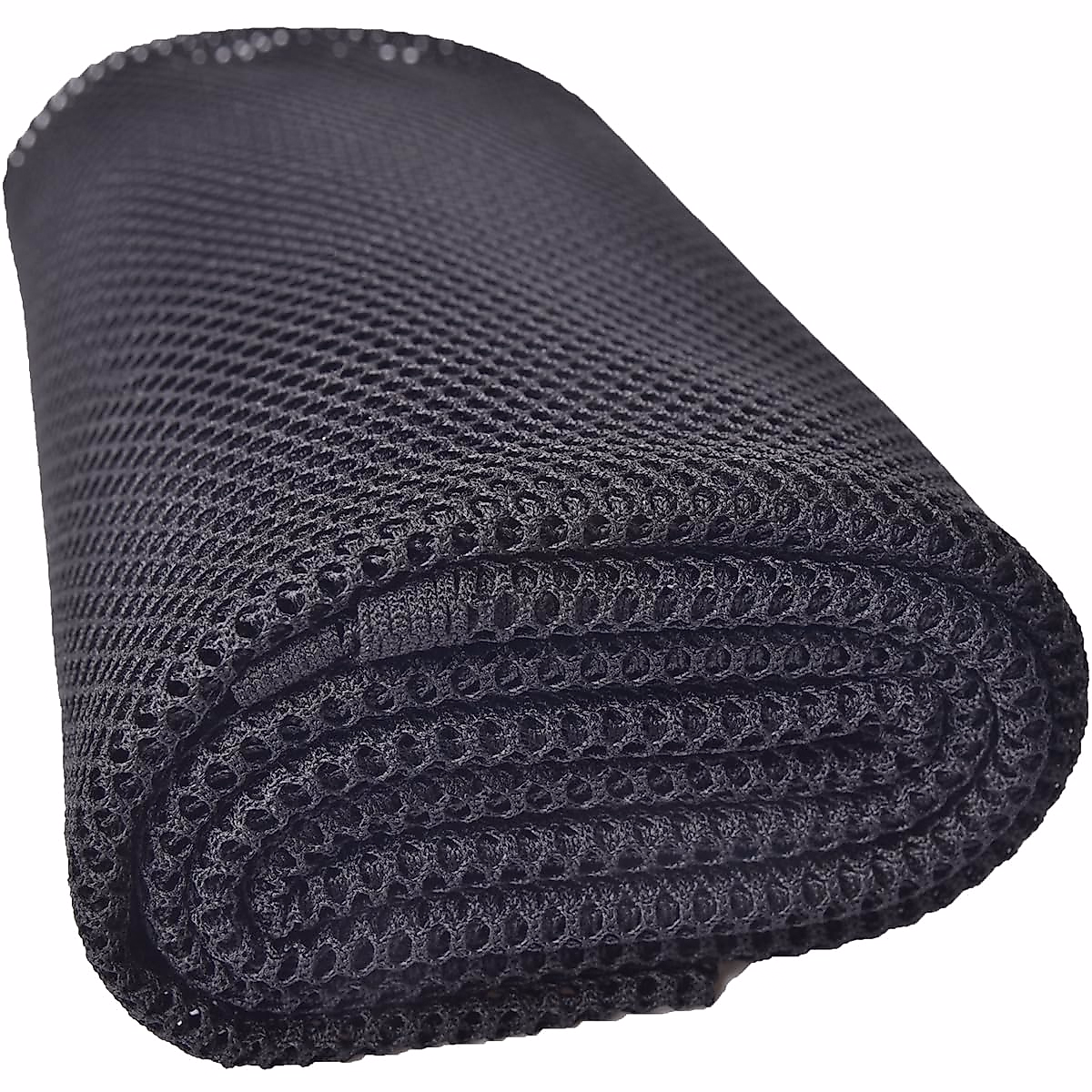 BoomSesame 150GSM Black Mesh Fabric, 40 x 82 Inch Polyester Fibre Mesh Netting Slightly Stretchy for Backpack Pocket, Straps, Netting Clothes, Netting Bag Shopping Bag and Other DIY Craft