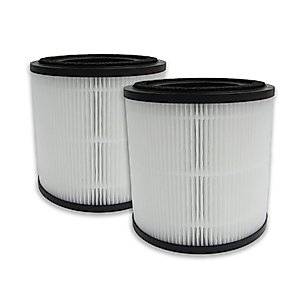 PUREBURG Replacement Filter Compatible with Bissell MYair + & MYair HUB 2905A 3179A Air Purifiers # 3389,2-Pack H13 HEPA Activated Carbon 4-Stage Filtration Air Clean Dust VOCs Odor
