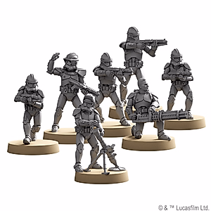 Star Wars: Legion Phase II Clone Troopers Unit Expansion - Unleash Elite Corps! Tabletop Miniatures Strategy Game for Kids and Adults, Ages 14+, 2 Players, 3 Hour Playtime, Made by Atomic Mass Games
