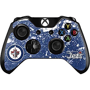 Skinit Decal Gaming Skin Compatible with Xbox One Controller - Officially Licensed NHL Winnipeg Jets Frozen Design
