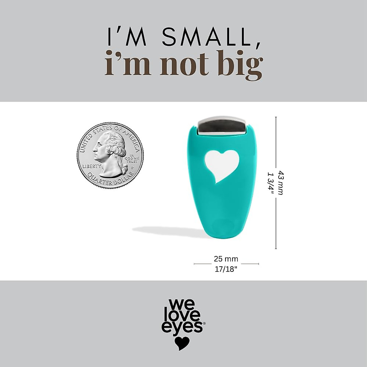 We Love Eyes - Focused Eye Roll - Tone, de-puff, & relax tired eyes. Hot compress for massaging meibomian glands. Fingertip precision.