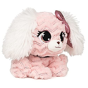 GUND P.Lushes Pets Gem Stars Collection, Sabrina Von Steubner Puppy Stuffed Animal, Pink/White, 6”