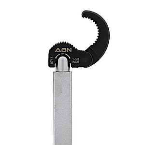 ABN Large Basin Wrench Extendable Faucet Installation Tool, Telescoping Plumbers Under Sink Telescopic 3/8 to 1-3/8