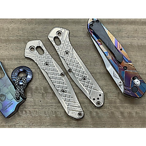 Tumbled FRAG Cnc milled Titanium Scales for Benchmade 940 Osborne