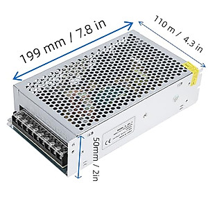 Switching Power Supply,LED Power Supply DC 5V for Security System Monitoring Equipment[S-200-5（5V 40A 200W）AC110 220V±15%],Switching Power Supply