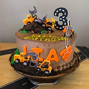 3 otters 12PCS Mini Construction Vehicles for Construction Party Favors, Pull Back Engineering Cars for Carnival Prize Birthday, Christmas Goodie Bag Stuffers for Kids Ages 3 and up