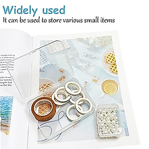 QPEY 30PCS Mini Plastic Storage Containers with Lids, Mixed Sizes Rectangular Empty Organizer Boxes for Small Items and Craft Projects