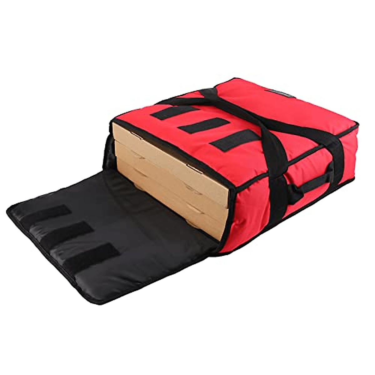 YOPRAL Insulated Food Delivery Bag Pizza Delivery Bags Professional Pizza Warmer Carrier Bags Moisture Free for Three 16" Pizza (PB03-0016-RED)