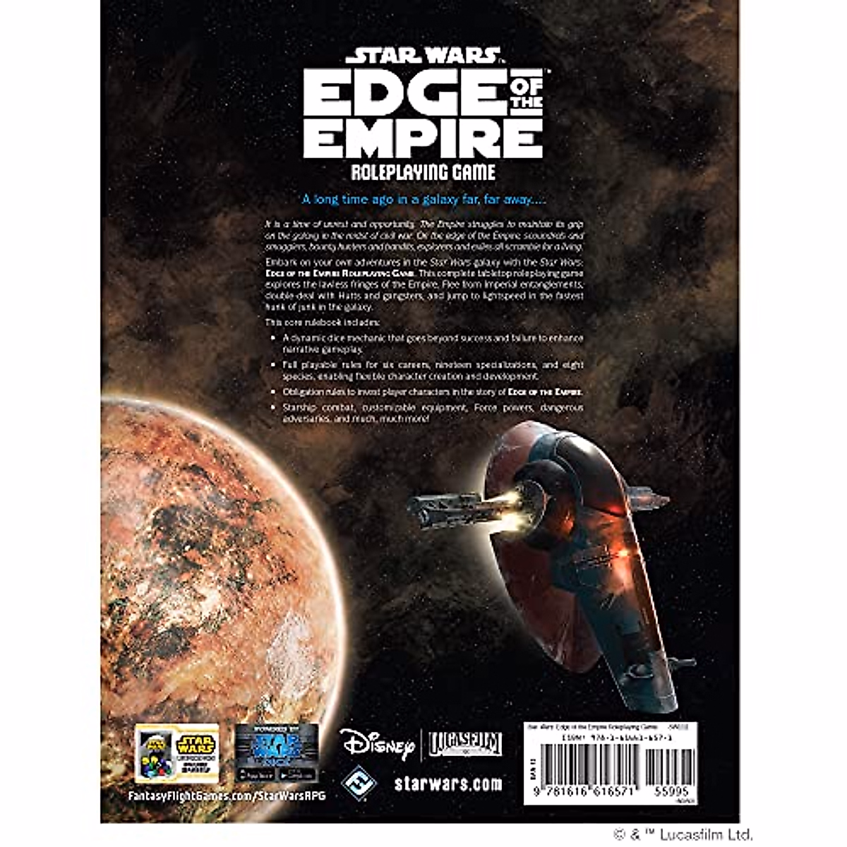 Star Wars Edge of the Empire Core Rulebook | Roleplaying Game | Strategy Game For Adults and Kids | Ages 10 and up | 3-5 Players | Average Playtime 1 Hour | Made by Fantasy Flight Games