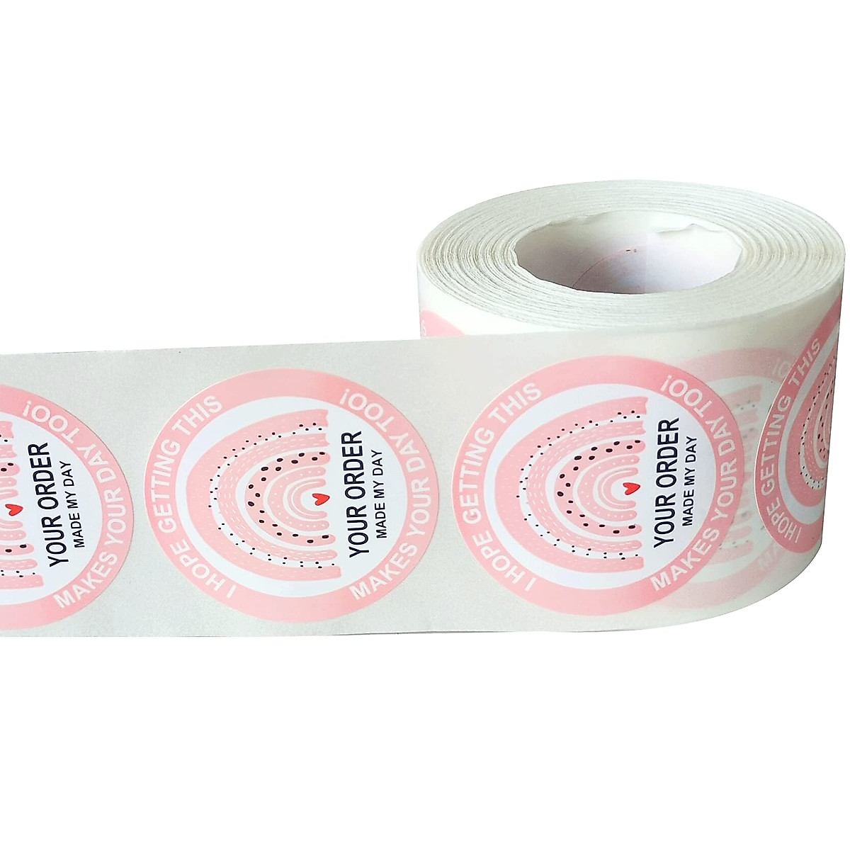 Your Order Made My Day Stickers 2" Thank You for Your Order Stickers-500 Pcs Boho Happy Mail Mailing Stickers Rainbow Decorative Business Thank You Stickers for Envelope Bag Seals Party Supplies
