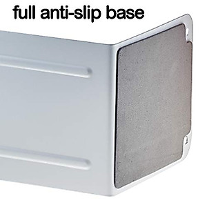 Acrimet Premium Metal Bookends (Heavy Duty) (White Color) (1 Pair)