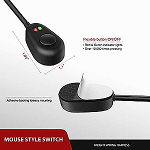 Nilight - 10036W 14AWG 11.5 Feet DT Connector Wiring Harness Kit LED Light Bar 12V On Off Switch Power Relay Blade Fuse for Off Road Lights LED Work Light-2 Leads