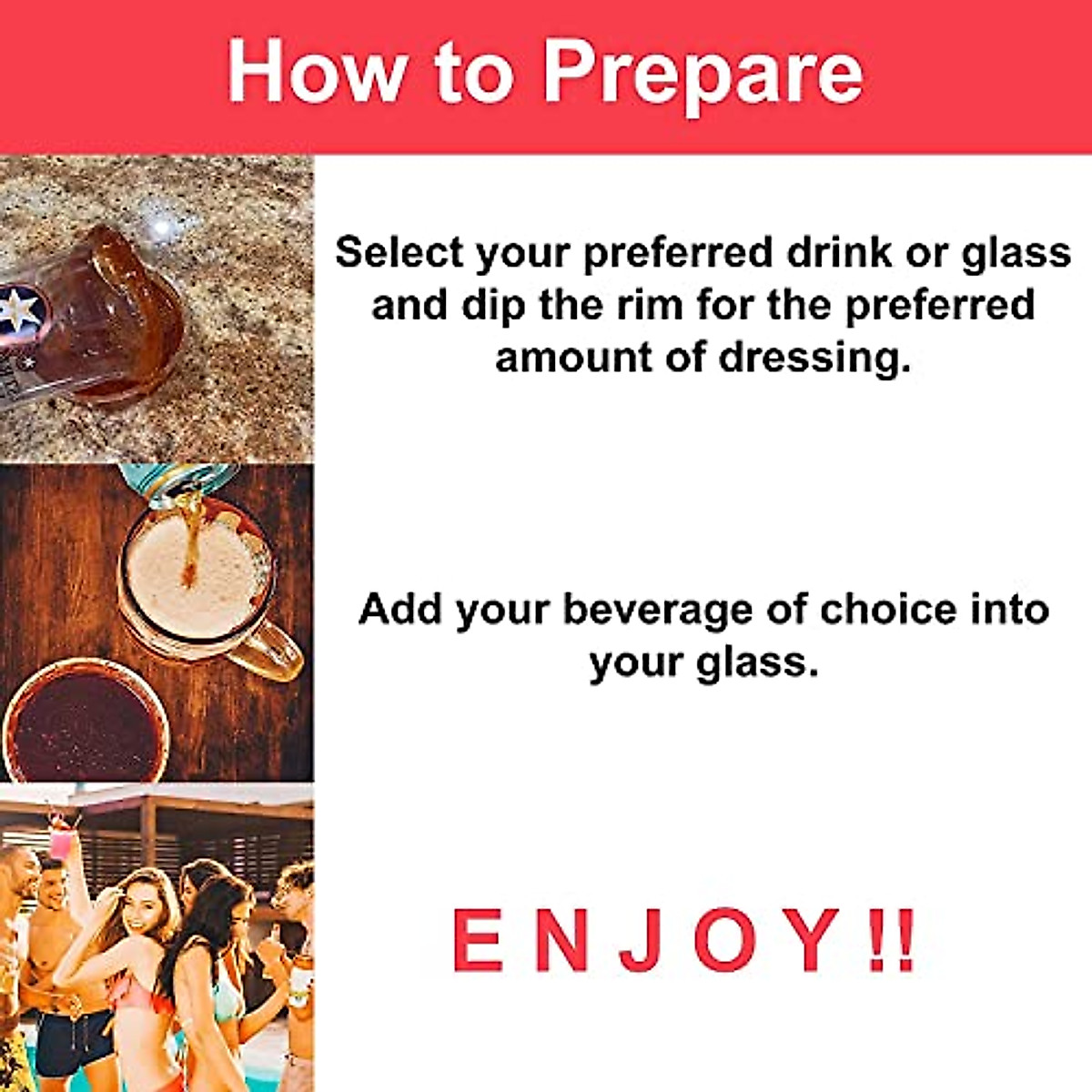 Cinco de Mayo Tropical Rim Dip Cocktail Rim Dressing (1 x 7.6 oz. Container)