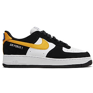 Nike Men's Air Force 1 '07 LV8 Black/Dark Sulfur-White-Black (DH7568 002) - 11