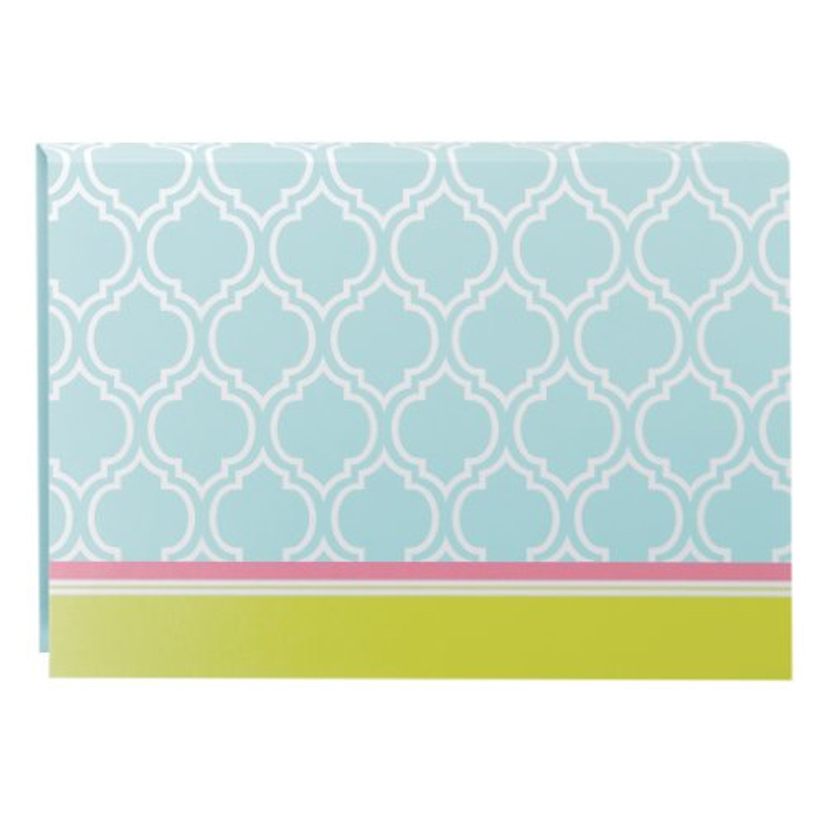 Post-it Notes, 4 x 3-Inches, Soft Prints Blue Designer Cover, Carnation Pink Notes, 1 Pad/Pack