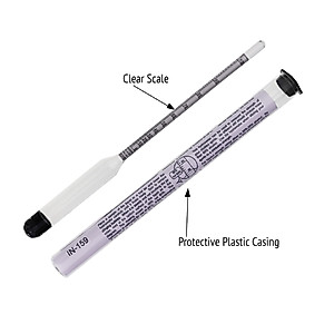 Alcohol Meter Spirit Meter 0-100% Measures Alcohol in Distilled Spirit 23cm