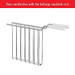 ZWILLING Enfinigy 4 Slice Toaster with Extra Wide 1.5" Slots for Bagels, 7 Toast Settings, Even Toasting, Reheat, Cancel, Defrost, Black