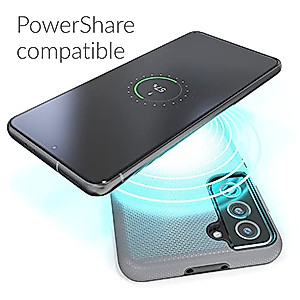 Crave Dual Guard for Galaxy S21 Case, Shockproof Protection Dual Layer Case for Samsung Galaxy S21, S21 5G (6.2 inch) - Slate