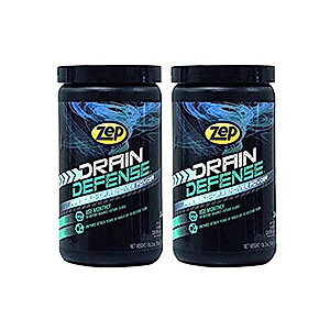 Zep Drain Defense Enzymatic Drain Cleaner Powder 18 Ounces (Case of 2) ZDC16 - Safe for Pipes and Septic Systems