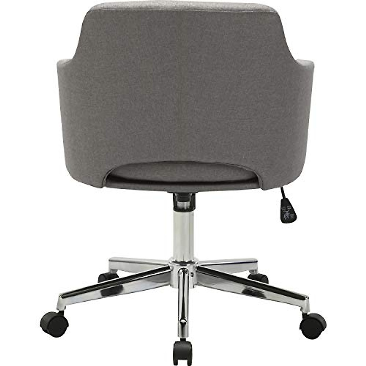 Lorell Mid-Centry Modern Task Chair, Gray Seat