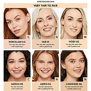 bareMinerals Barepro Performance Wear Liquid Foundation SPF 20, Breathable Makeup for Face, Full Coverage, 24HR Wear, Natural Matte Finish, Vegan (Fair 01)