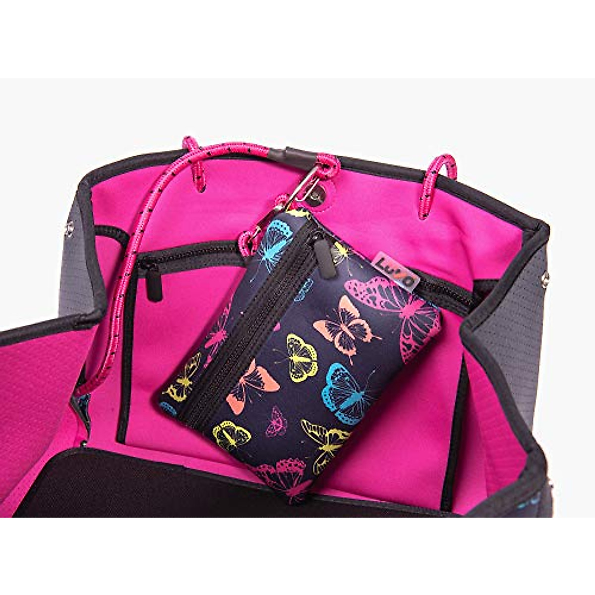 Luvo - Women's Neoprene Phantom Tote Handbags - Travel - Butterfly