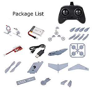 GoolRC C-17 RC Airplane, 2.4GHz 2CH Remote Control Airplane, Military Transport Aircraft with 373mm Wingspan, EPP Foam Fixed-Wing RC Plane, Easy to Fly for Beginners, Kids and Adults