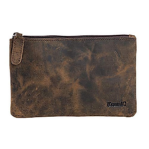 Leather Pencil pouch pen case zippered pencil case Sleeve Elegant and pratical gift for artists. Perfect for office,college by KomalC