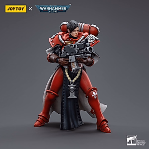 JOYTOY New 1/18 Warhammer 40,000 Action Figure Adepta Sororitas Battle Sisters Order of The Bloody Rose Sister Ignacia Collection Model Birthday Gifts