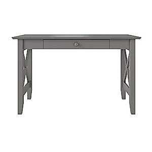 AFI Lexi Desk with Drawer and Charger Grey