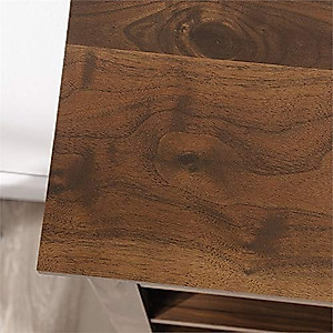 Sauder Misc Storage Engineered Wood Tall Wood Bookcase in Grand Walnut