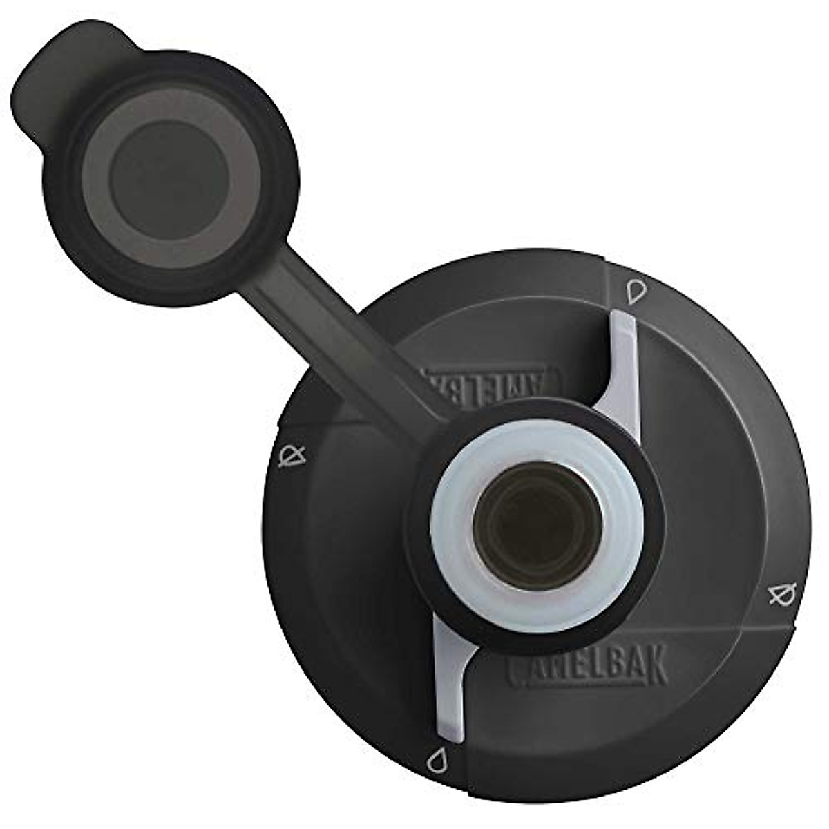 CamelBak Peak Fitness Chill Insulated Gym Water Bottle - Squeeze Bottle - 17oz, White/Silver