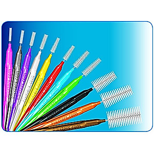 Piksters Interdental Brushes, 40 pk, Size 00, Interdental Tooth Brush for Extremely Tight Gaps, Gum Soft Bristles for Plaque Removal, Safe for Braces
